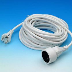 rallonge 10m blanc 3G1.5mm² 16A